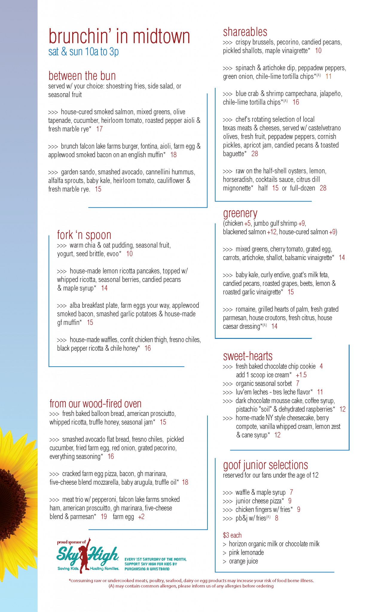 MIDTOWN BRUNCH MENU – d'Alba